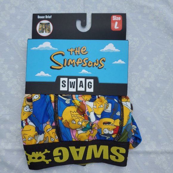 Swag | Underwear & Socks | Nwt New Swag Mens The Simpsons Boxer Briefs ...